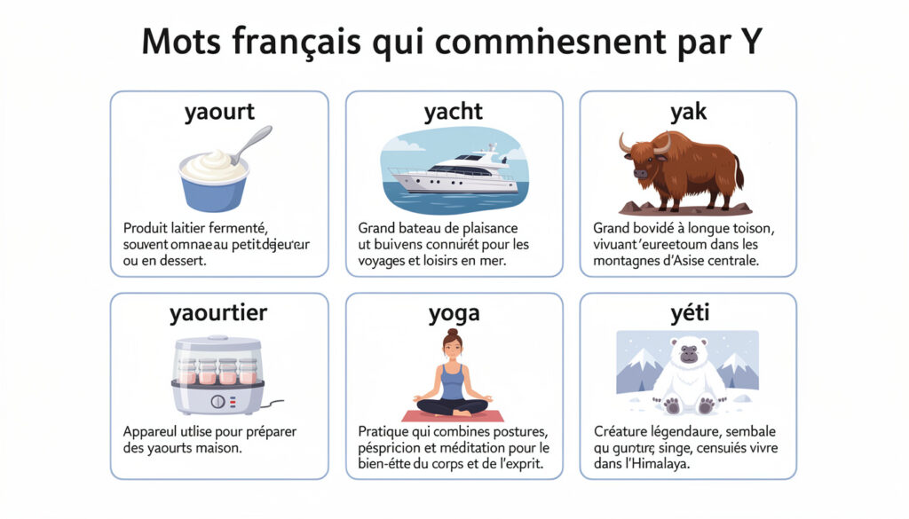 La liste des mots en français commençant par y : un atout pour les jeux ...